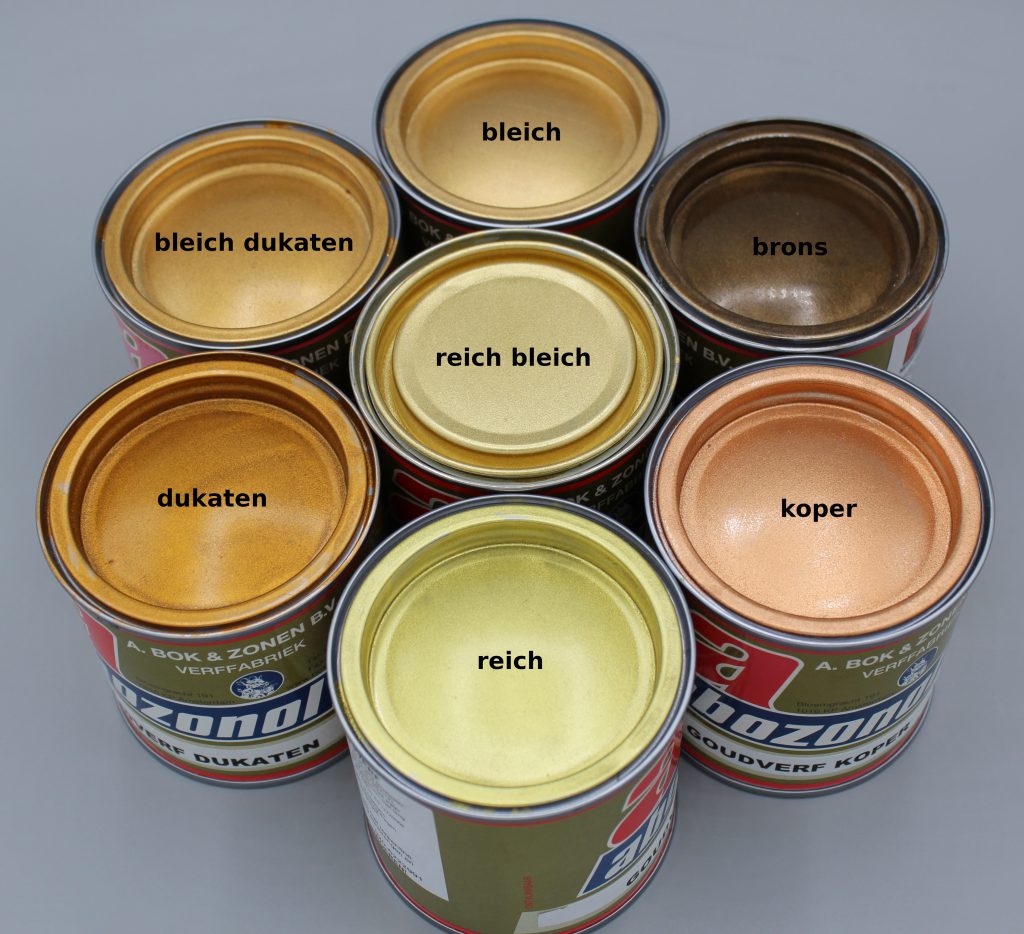 Goudverf Diverse Kleuren - A. Bok & Zonen B.V.
